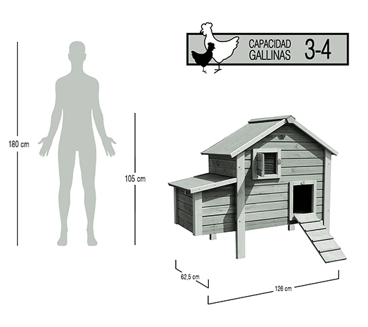 Comprar online gallinero de madera para 3-4 gallinas | Finca Casarejo